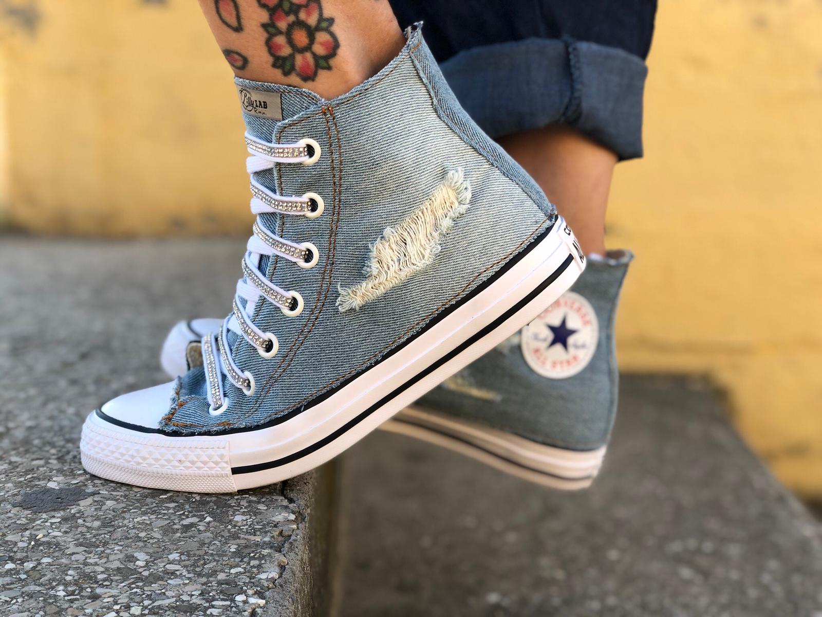Converse All Star Custom Jeans Deluxe - LillyLab Laboratorio Creativo