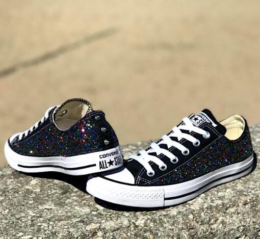 Converse All Star Custom Low Glitter Multicolor | LLab scarpe custom