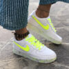 Nike Air Force One Custom Swoosh Giallo Fluo | LLab Scarpe Custom