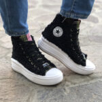 Converse All Star Move Custom Teddy Black Vol. 2 | LLab Scarpe Custom