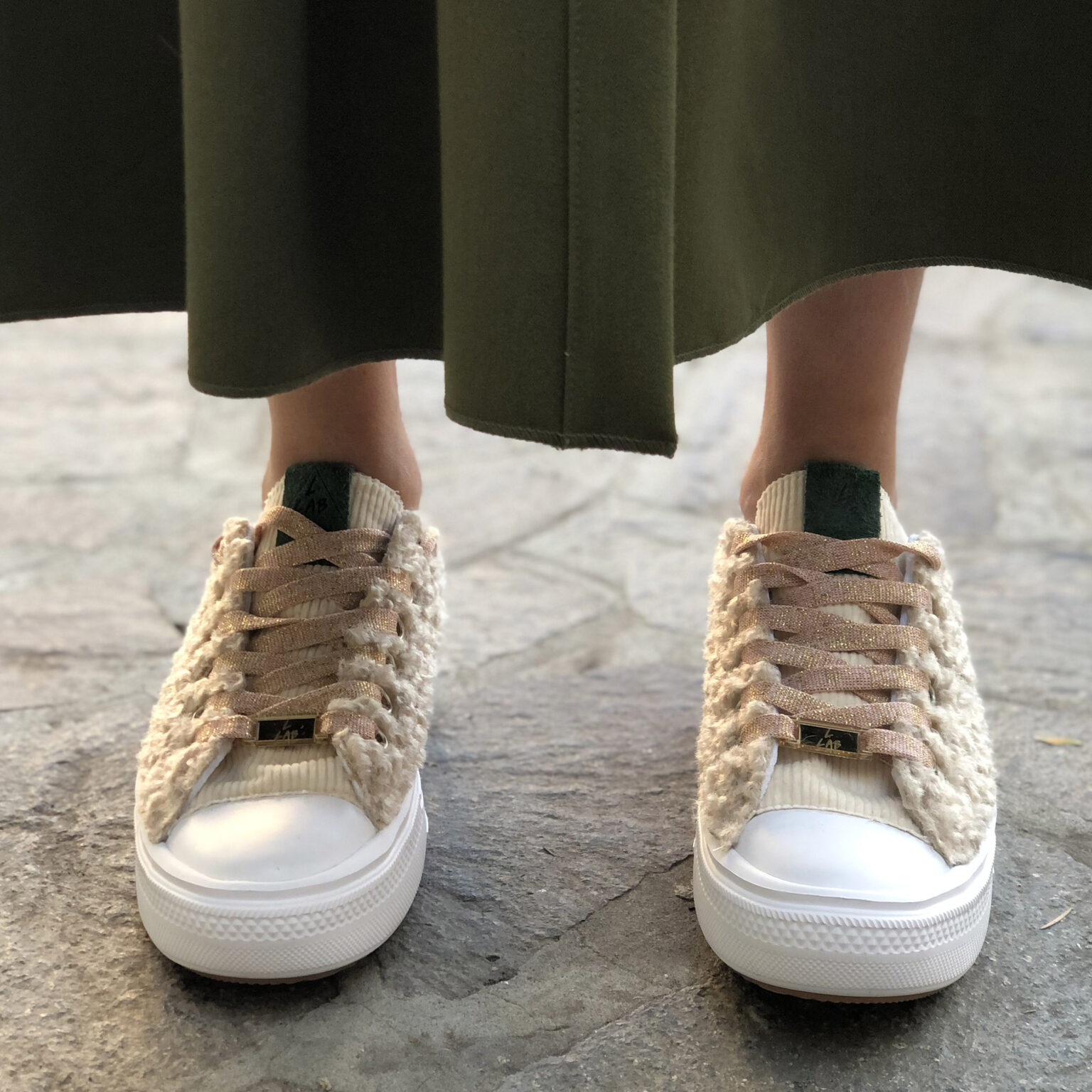 Converse All Star Move Custom Teddy Beige | LLab Scarpe Custom
