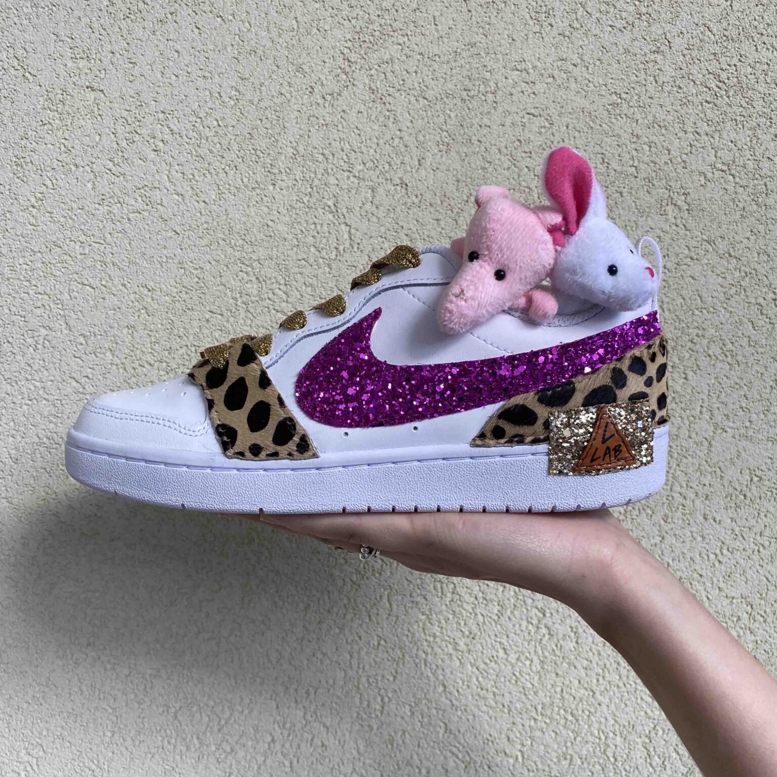 Nike Court Vision Low Custom Peluche | LLab Scarpe Personalizzate