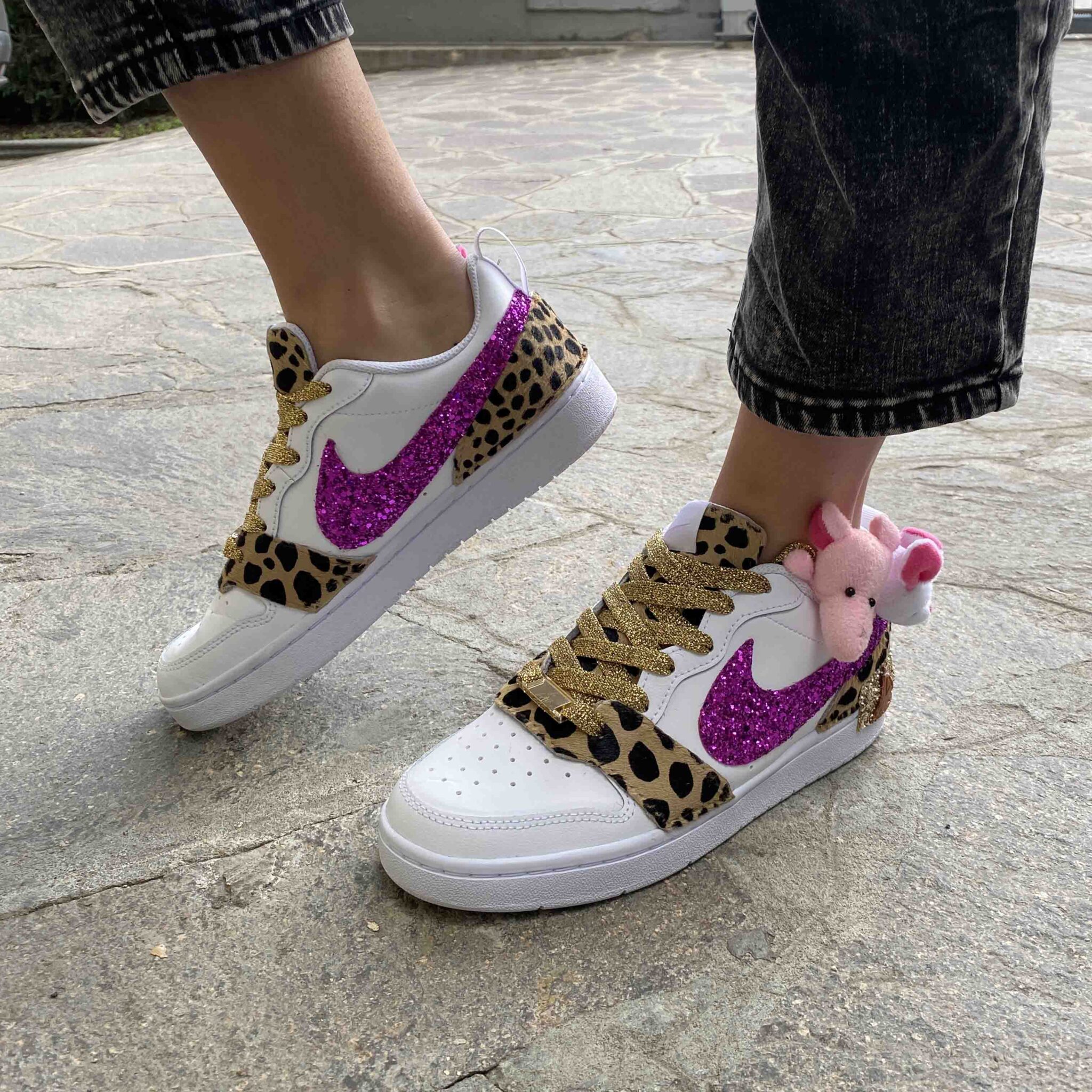 Nike Court Vision Low Custom Peluche | LLab Scarpe Personalizzate