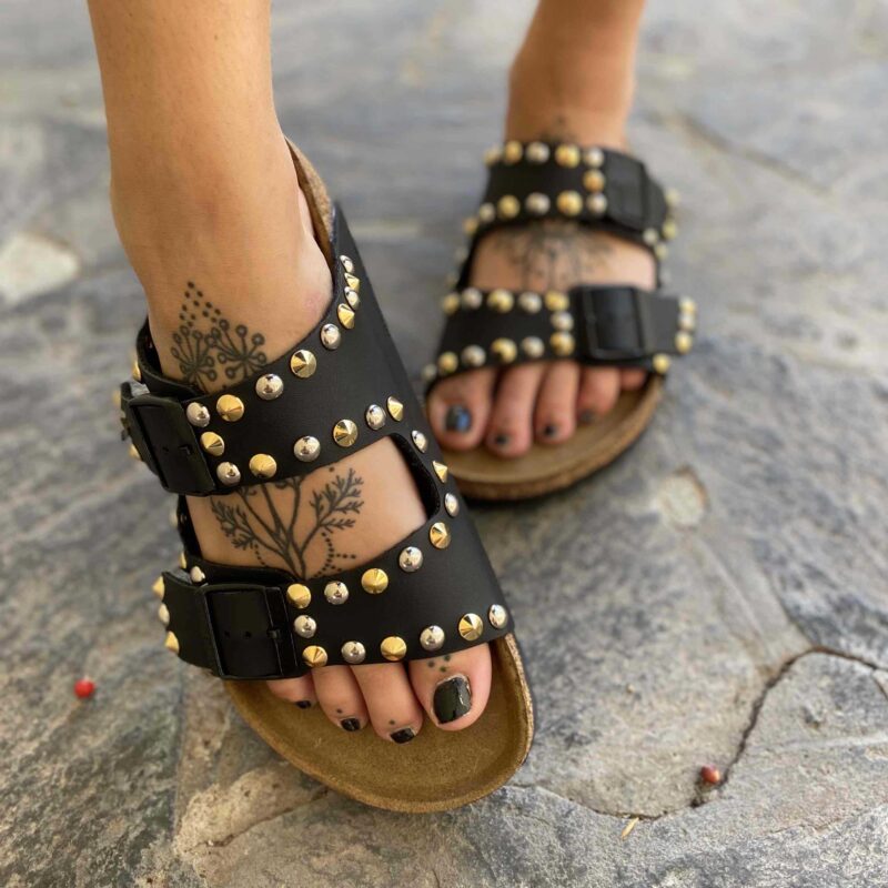 Birkenstock Arizona Custom Borchie Oro Argento | LLab scarpe custom