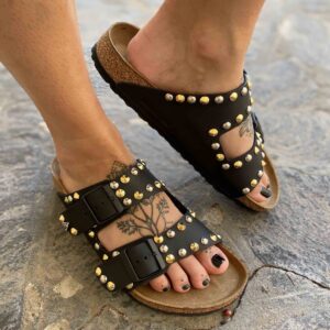 Birkenstock Arizona Custom Borchie Oro Argento | LLab scarpe custom