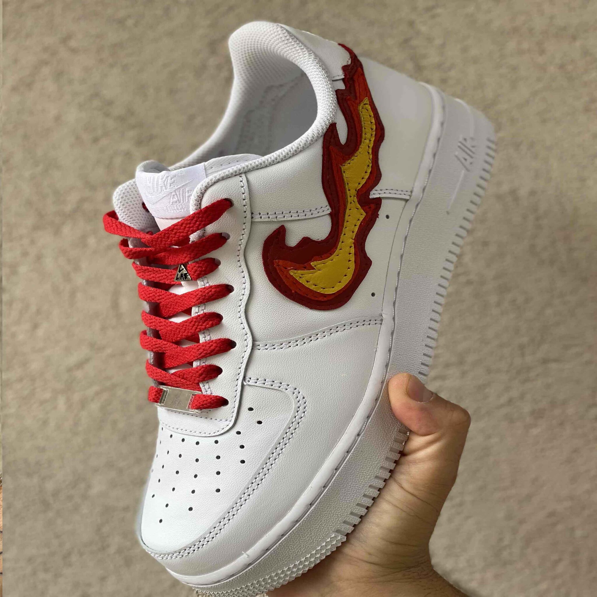 Nike Air Force One Custom Fire and Water | LLab Scarpe Custom