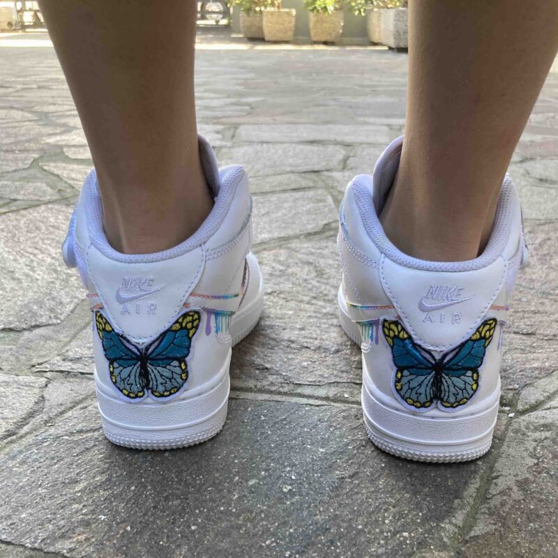 Nike Air Force 1 Custom MID Farfalle | LLab Scarpe Custom