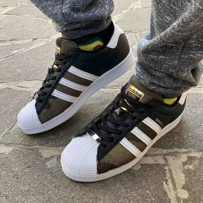 Adidas Superstar Custom Inserti Camouflage | LLab scarpe custom
