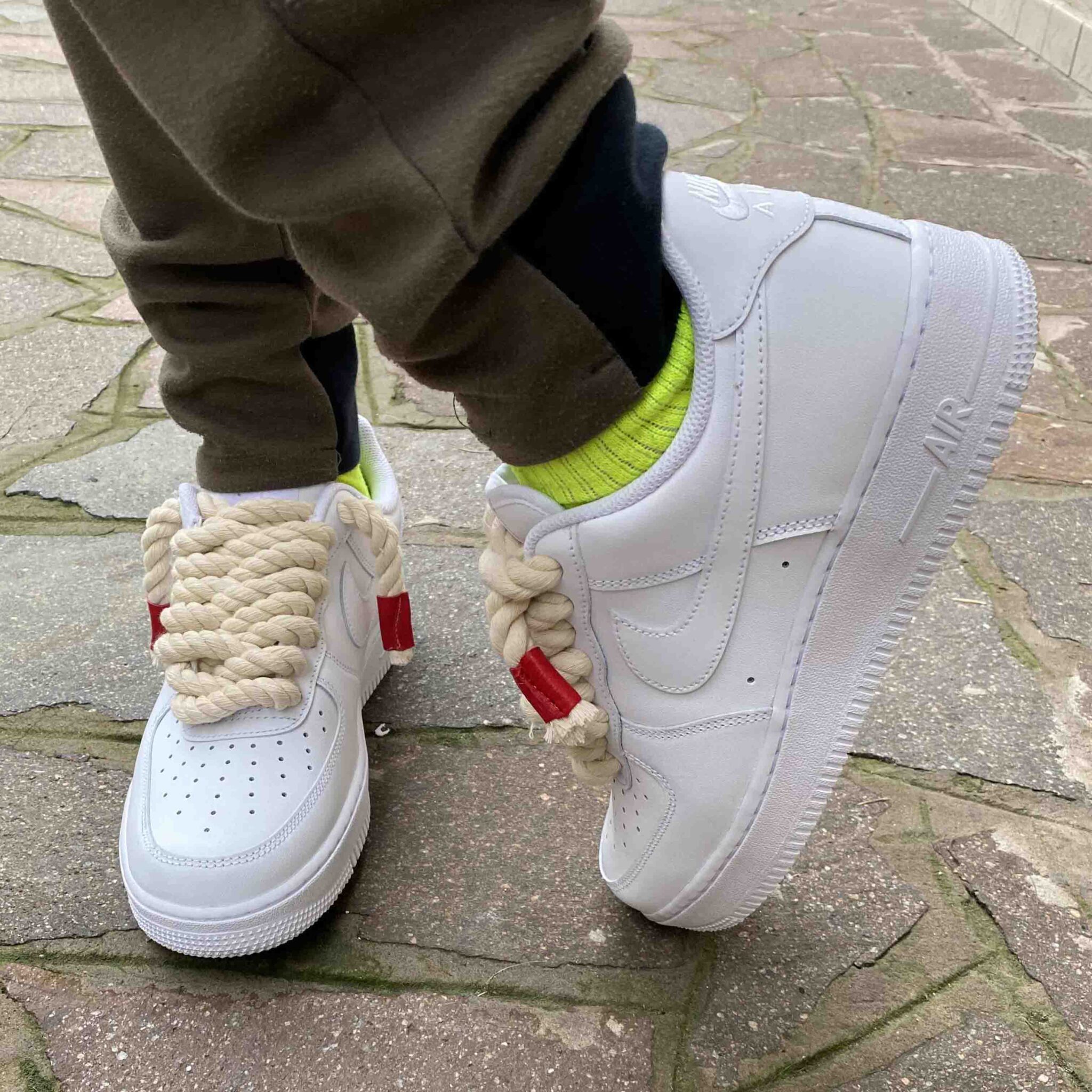Nike Air Force 1 Custom Rope Lacci Corda | LLab Scarpe Custom