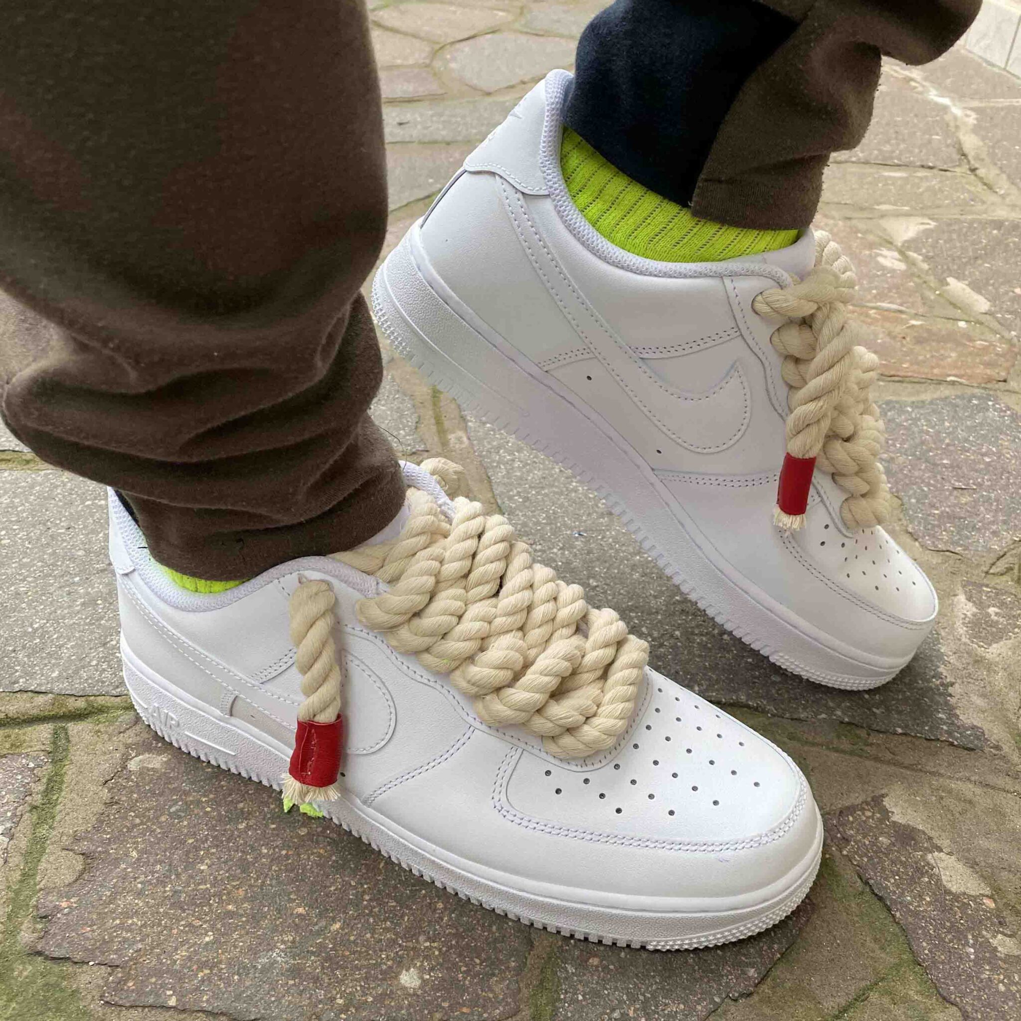 Nike Air Force 1 Custom Rope Lacci Corda | LLab Scarpe Custom