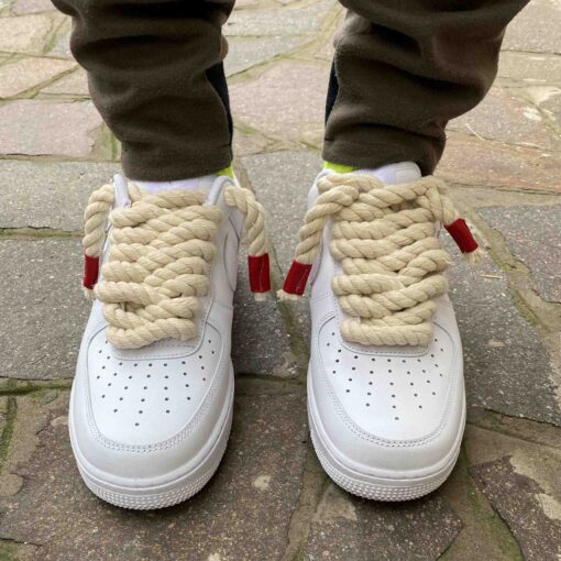 Nike Air Force 1 Custom Rope Lacci Corda | LLab Scarpe Custom