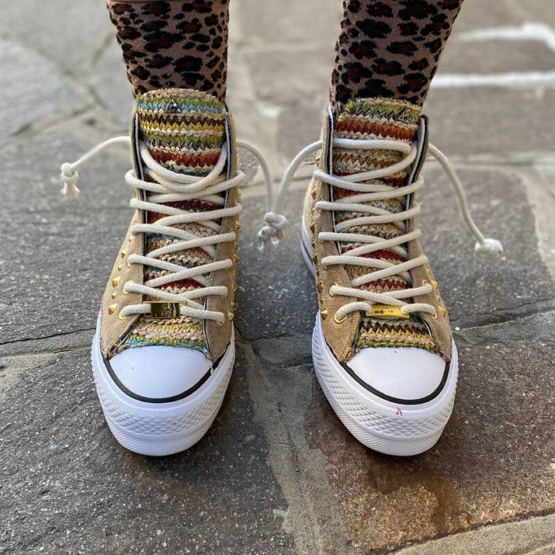 Converse All Star Custom Platform Lacci Corde | LLab scarpe custom