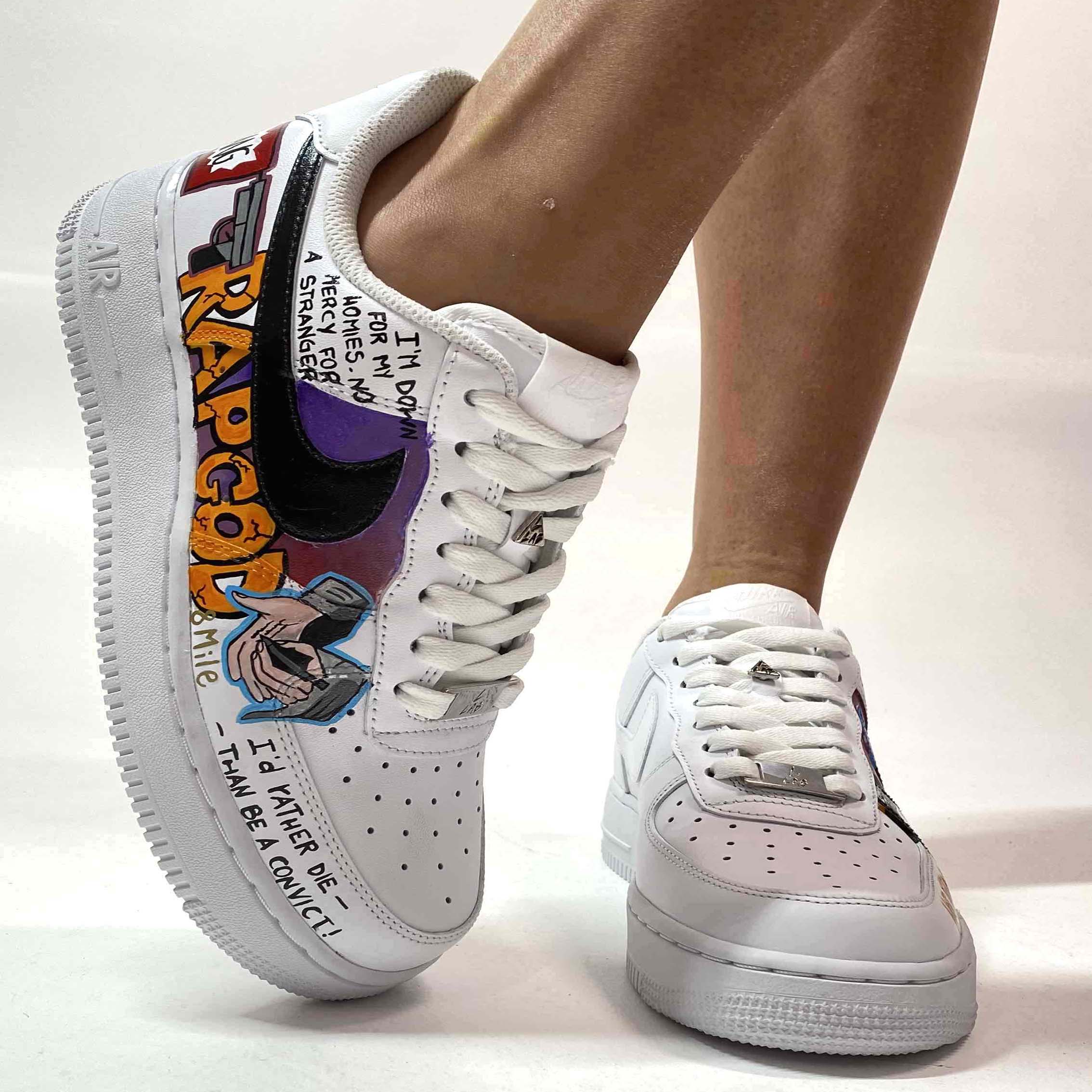 Nike Air Force 1 Custom Dipinte Rap | LLab Scarpe Custom