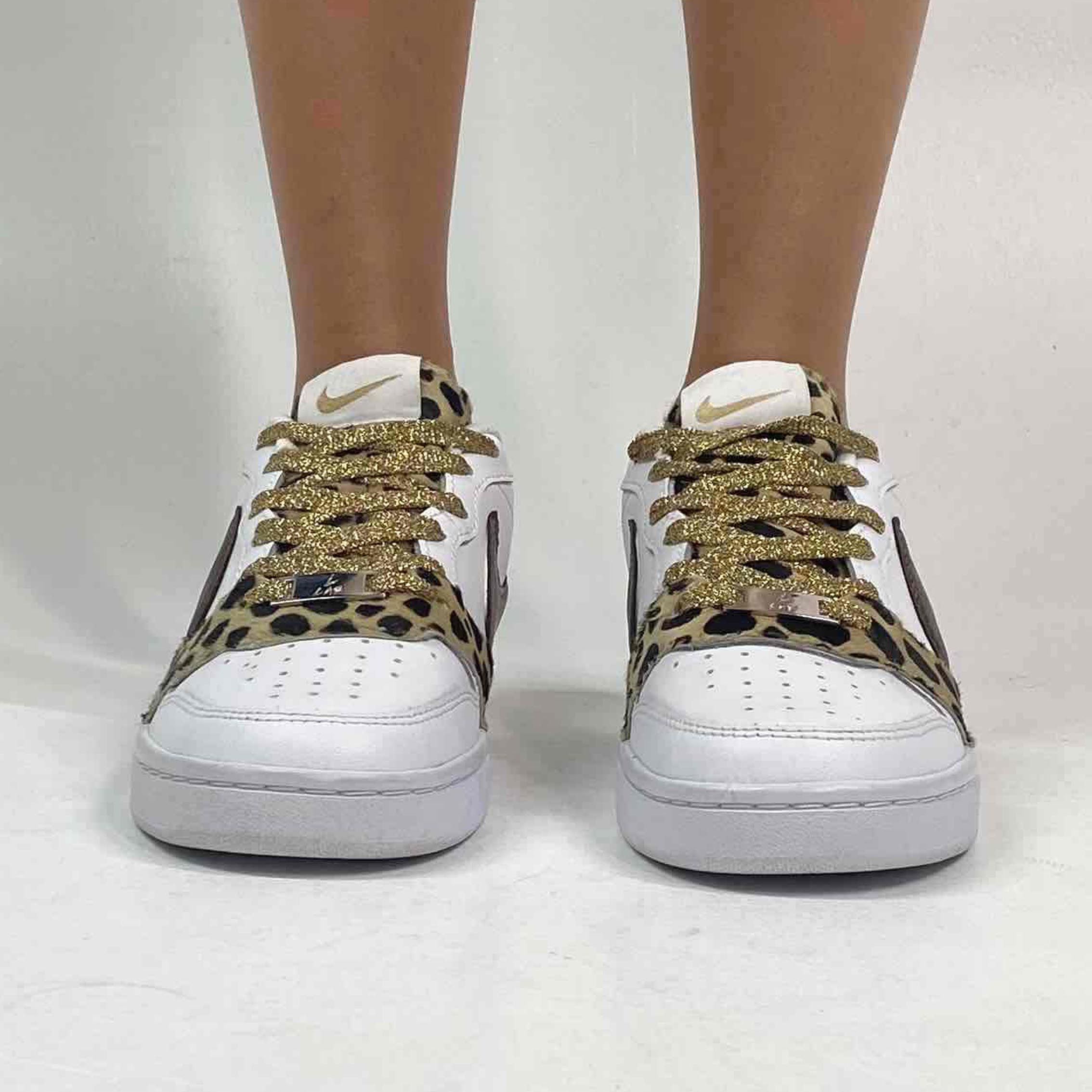 Nike Court Vision Low Custom Leo e Ciocco | LLab Scarpe Custom