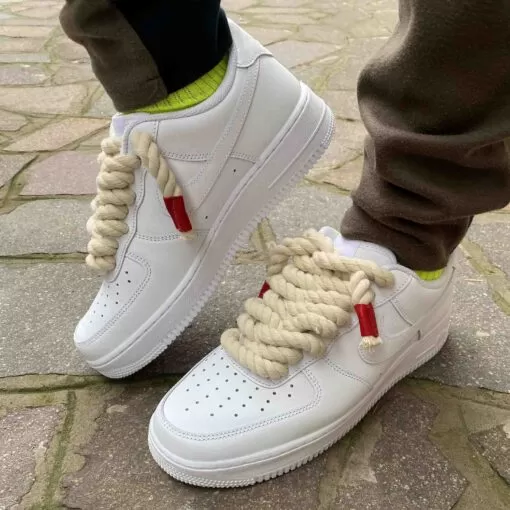 Nike Air Force 1 Custom Rope Lacci Corda | LLab Scarpe Custom